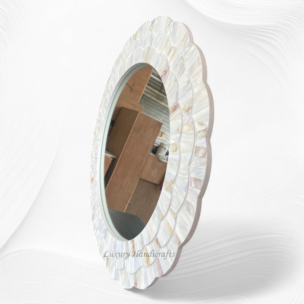 Full MOP Inlay Flower Mirror – Luxury Handicrafts