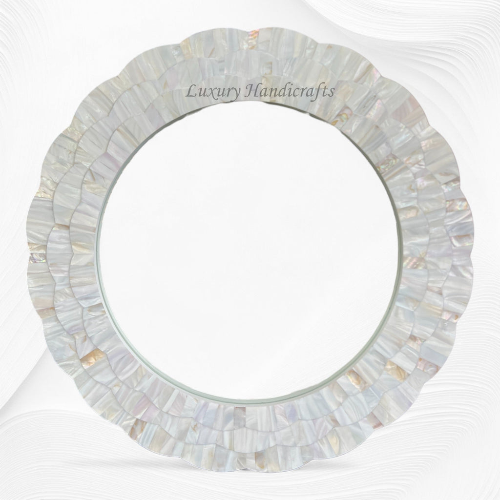 Full MOP Inlay Flower Mirror – Luxury Handicrafts