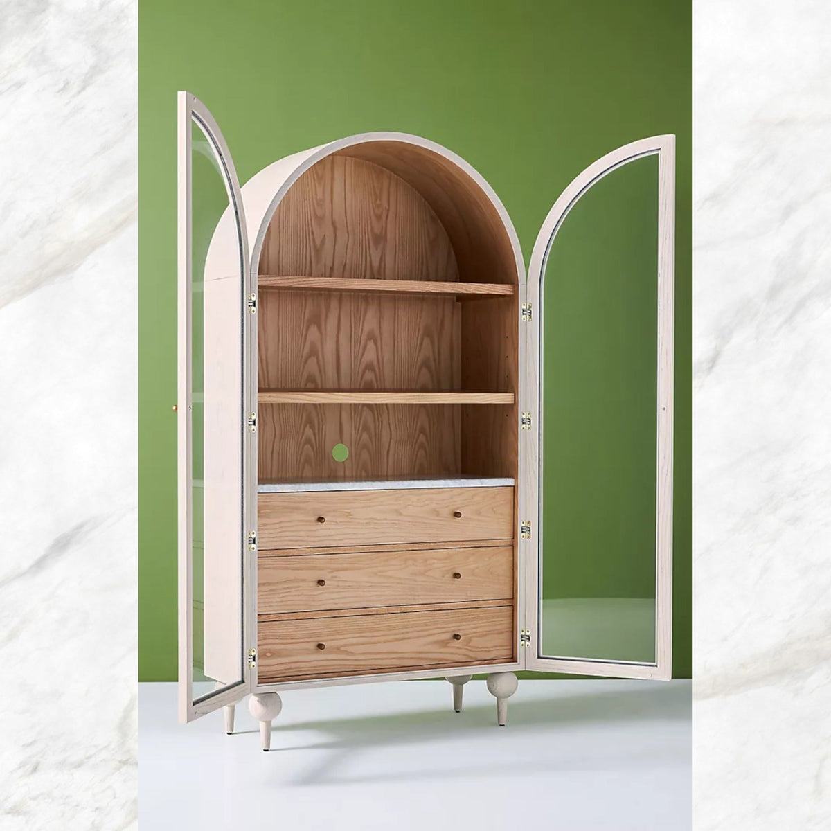 Fern Storage Cabinet White – Luxury Handicrafts