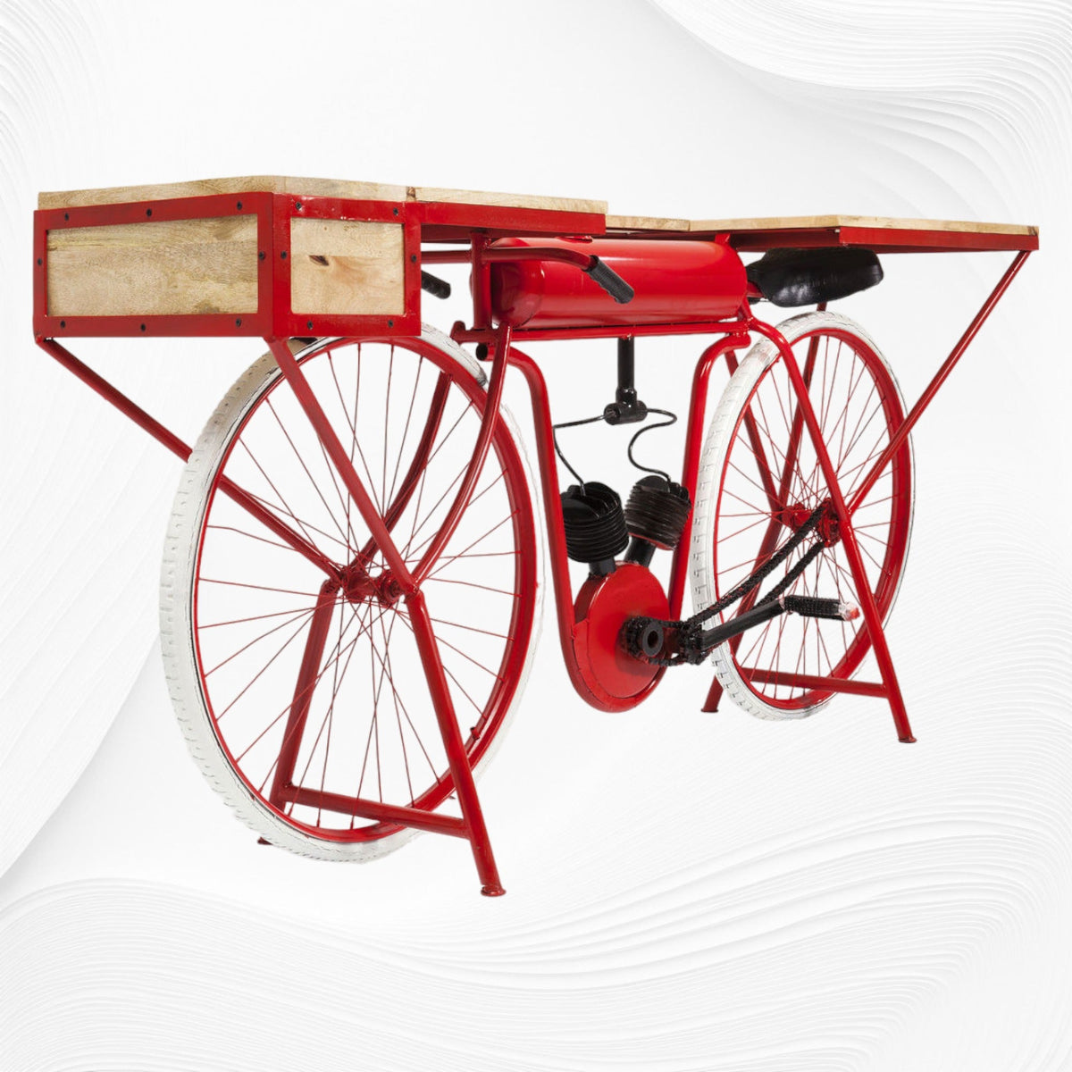 Luca Bicycle Bar Counter Red – luxuryhandicrafts.in