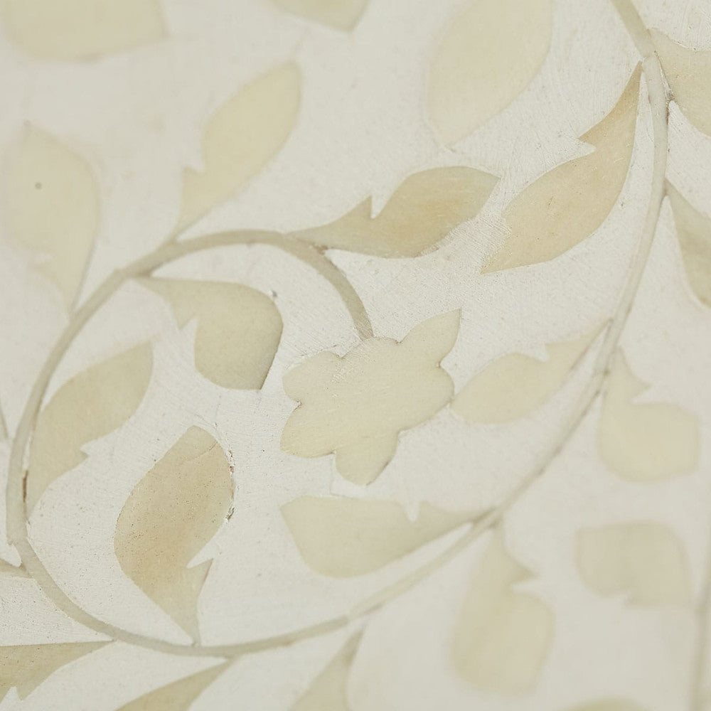 Floral Bone Inlay Headboard White – Luxury Handicrafts