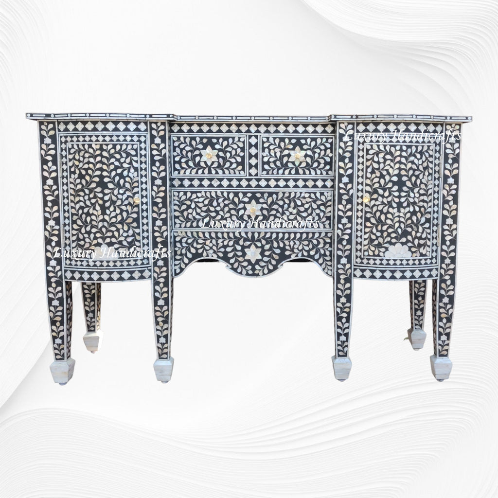 MOP Inlay Victoria Buffet Black – Luxury Handicrafts