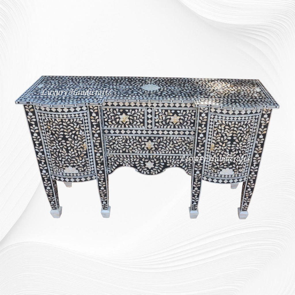 MOP Inlay Victoria Buffet Black – Luxury Handicrafts